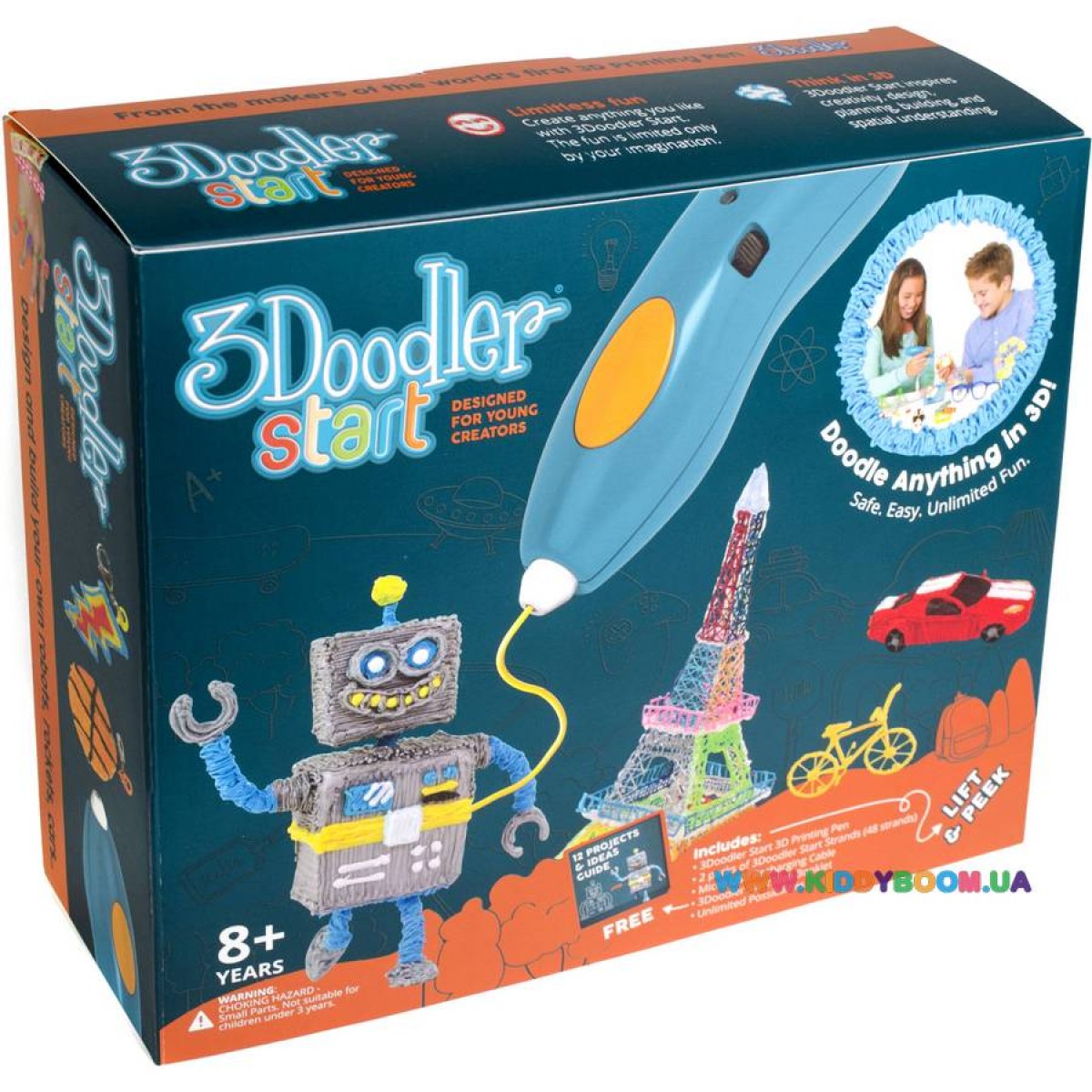 3D-ручка для детского творчества 48 стержней 3Doodler Start 3DS-ESST-E ...