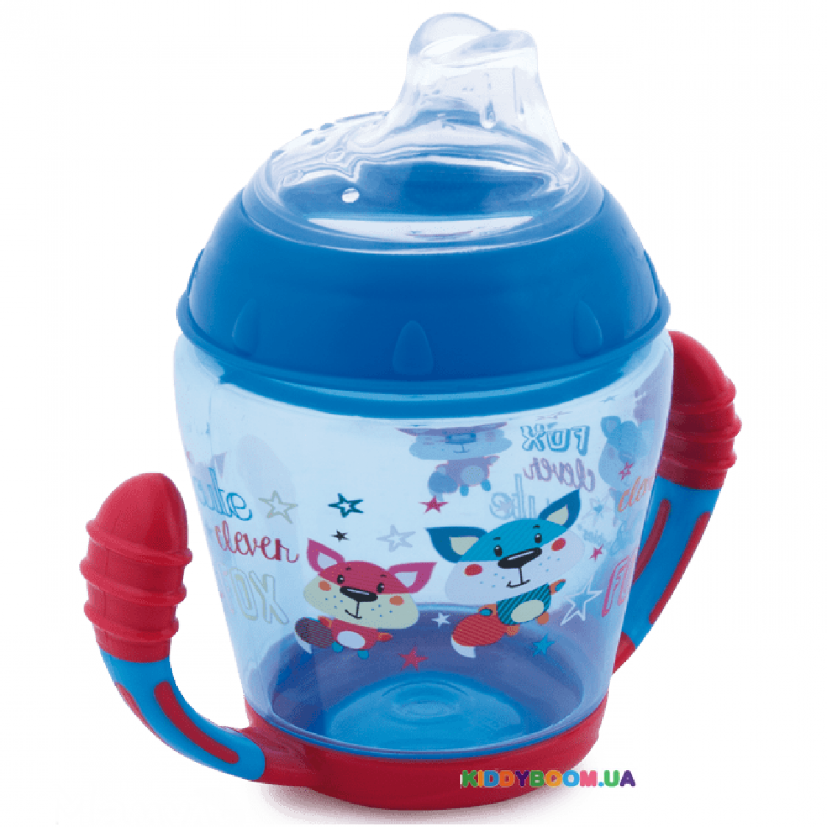 Кружка непроливайка с мягким носиком Toys, синяя, 230 мл. Canpol 56/502 ...