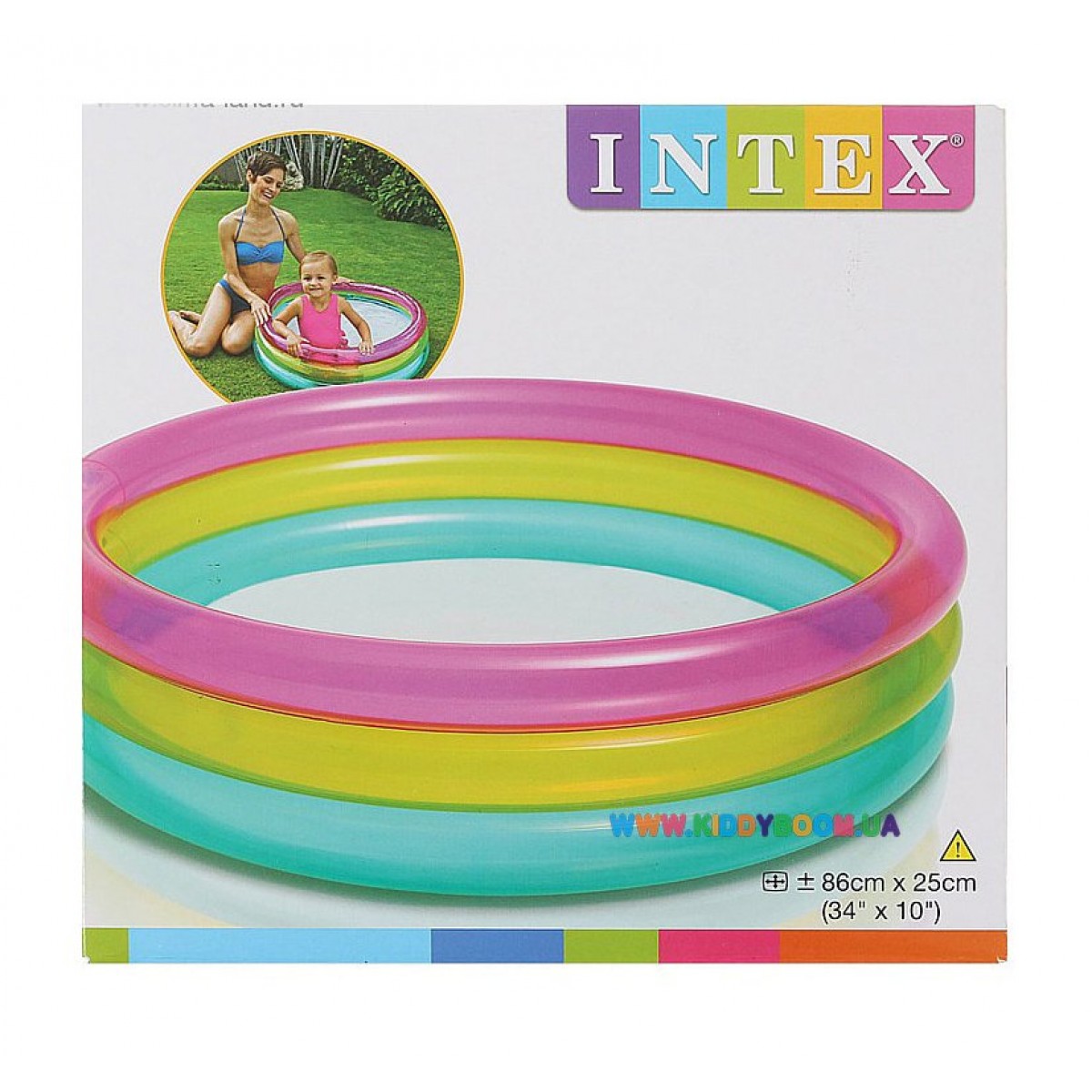 Детский надувной бассейн Радуга Intex 57107 купить в Харькове и Украине ...